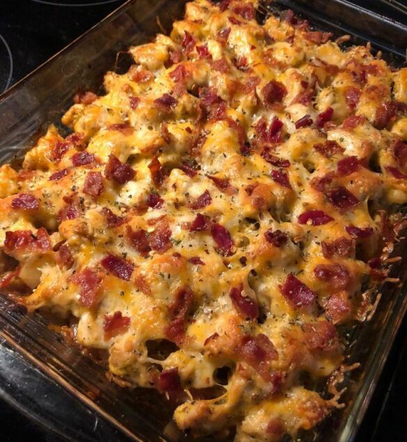 Chicken Bacon Ranch Potato Bake - All We Cook
