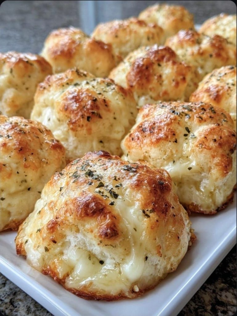 Baked Garlic Butter Cheese Bombs - All We Cook