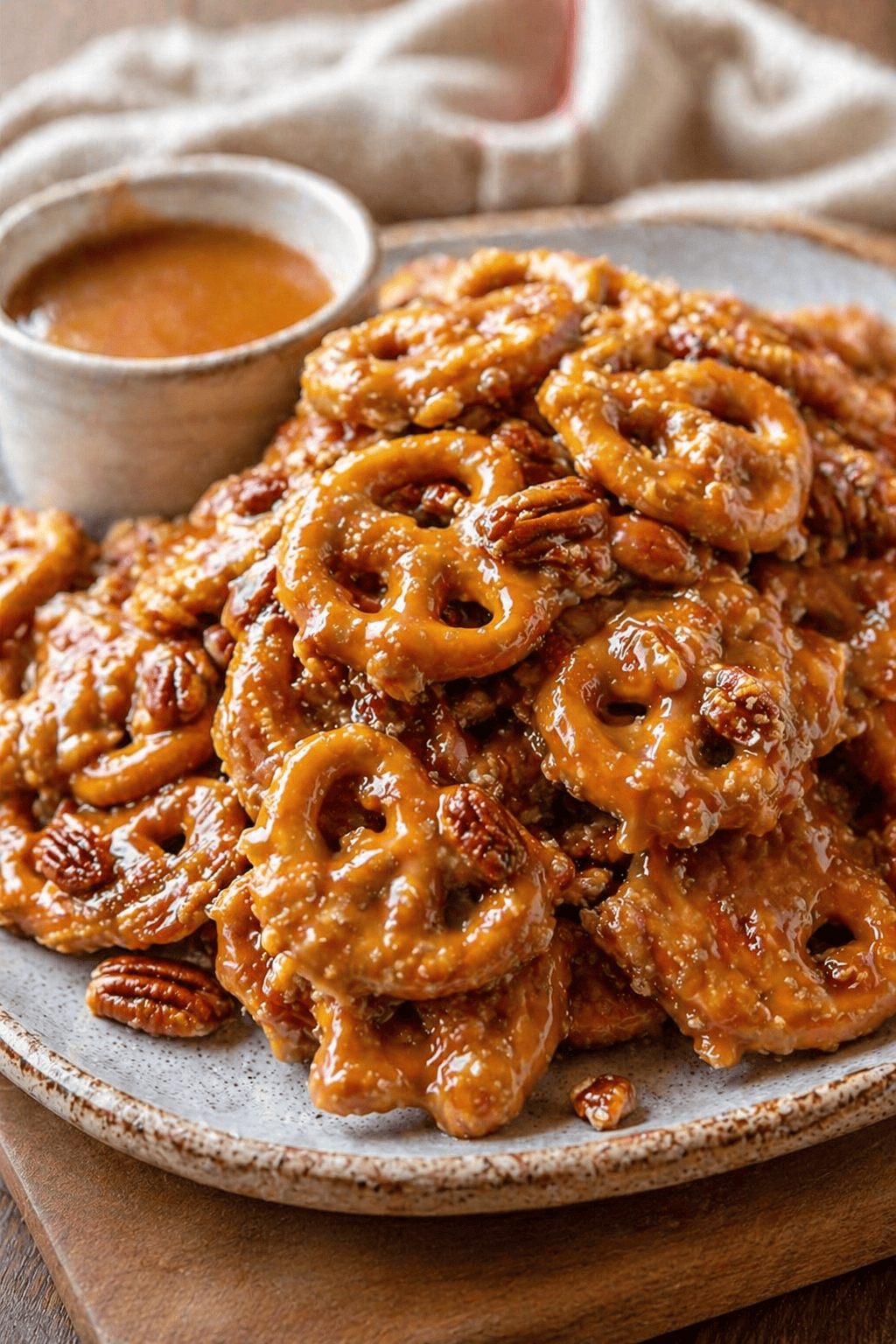 Butter Toffee Pretzels - All We Cook