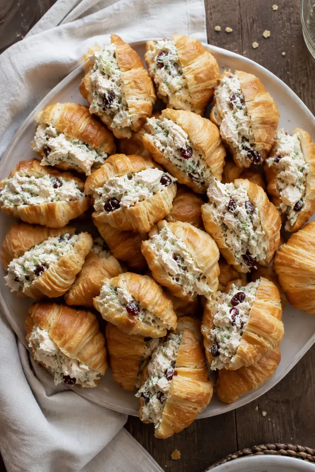 Mini Chicken Salad Croissant Sandwiche - All We Cook