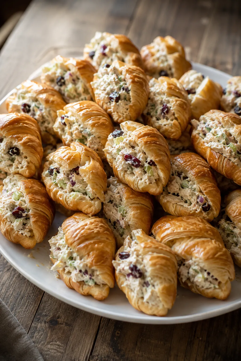Mini Chicken Salad Croissant Sandwiche - All We Cook
