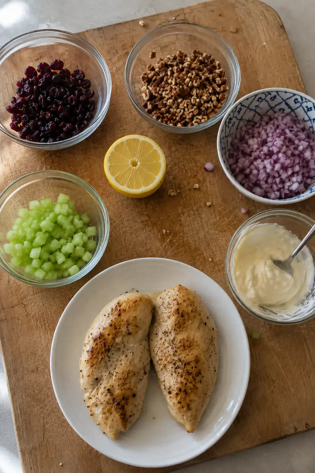 Cranberry and Pecan Chicken Salad - All We Cook